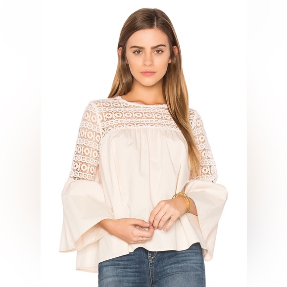 REVOLVE | Tops | Revolve Endless Rose Louvre Top In Blush | Poshmark